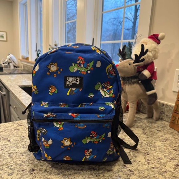 Nintendo | Accessories | Nintendo Super Mario Blue Kids Backpack | Poshmark